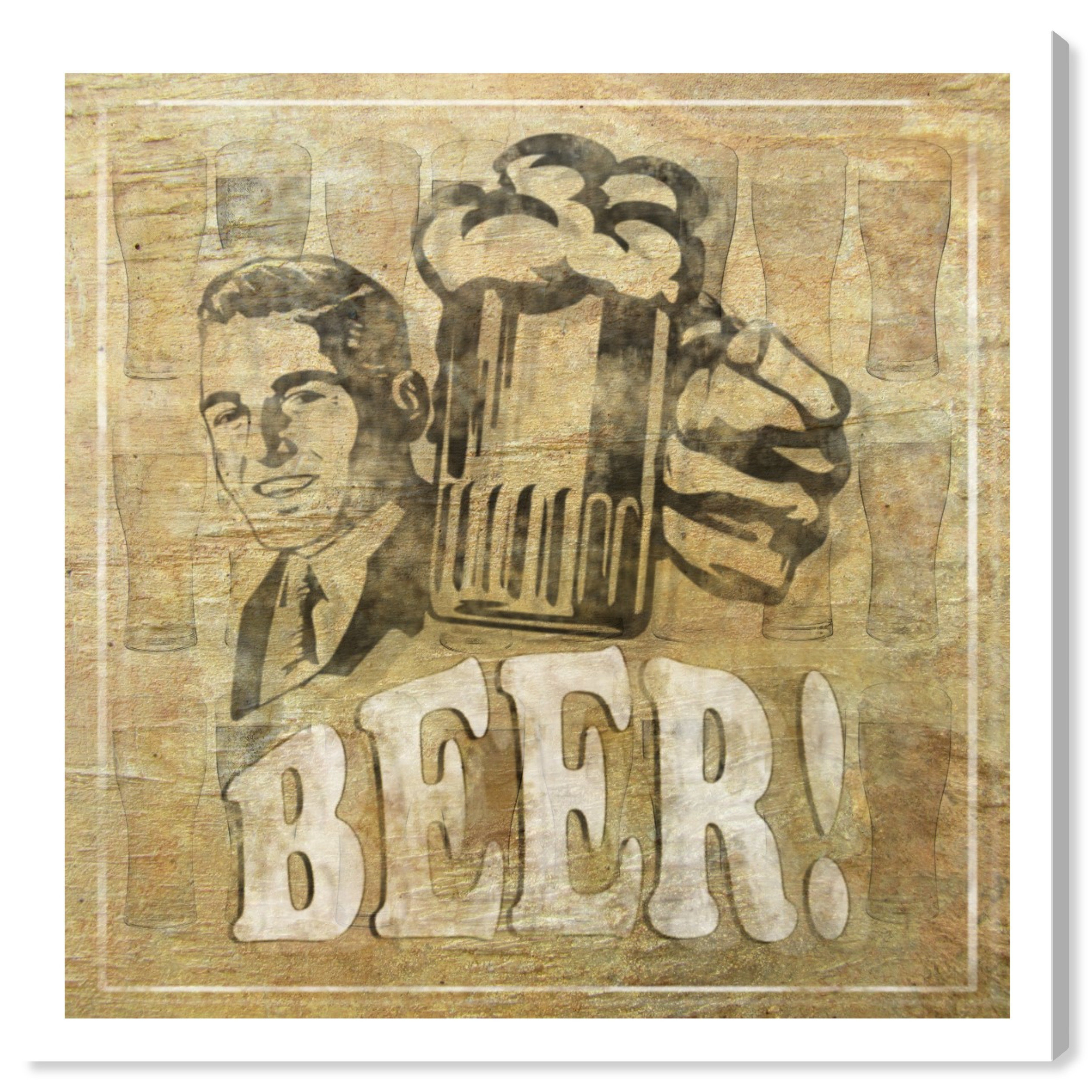 Oliver Gal Prints Hatcher & Ethan Beer - Graphic Art on Canvas | Wayfair
